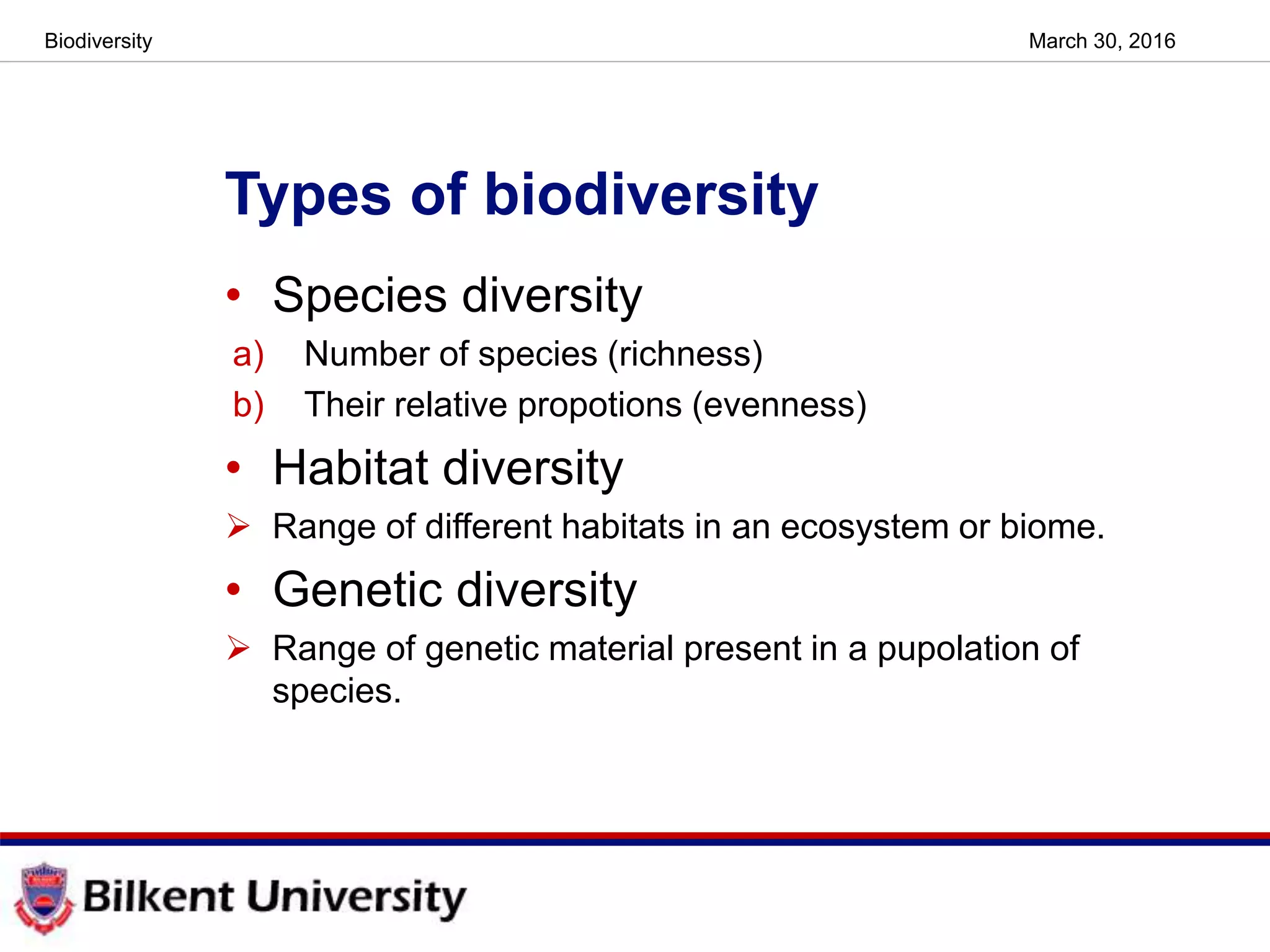Biodiversity vs aci | PPT