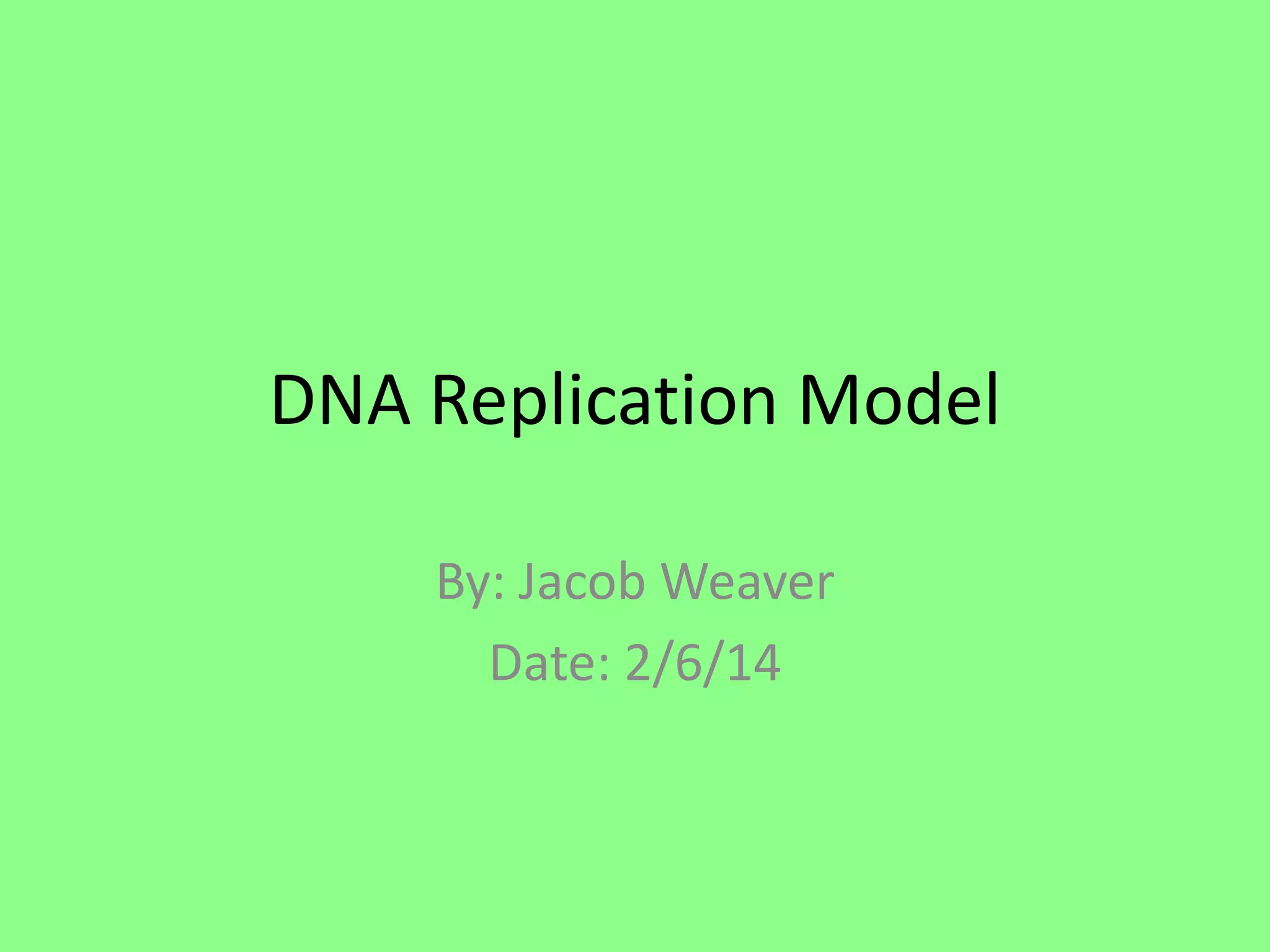 Bio dna replication | PPT