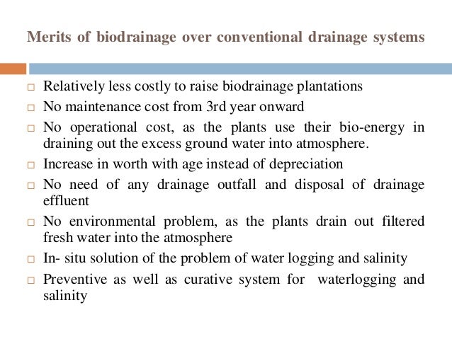 Biodrainage