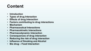 BIO DRUG-DRUG & BIO DRUG–FOOD INTERACTION.pptx