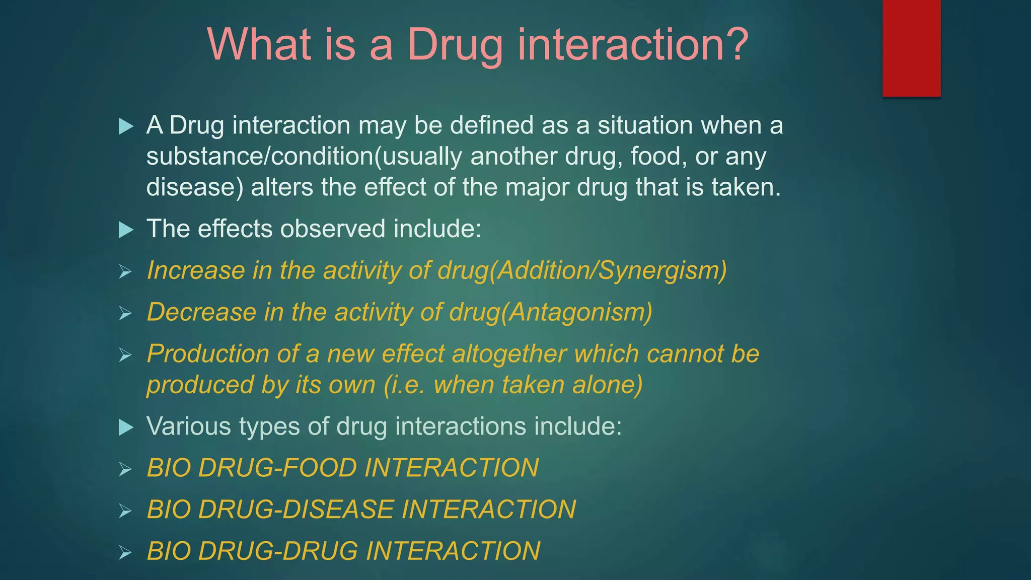 Bio drug drug interaction | PPT