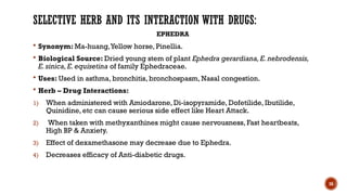 BIO DRUG (Herbal) – DRUG (Allopathy) INTERACTIONS | PPT