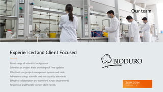 BioDuro Overview | PPT