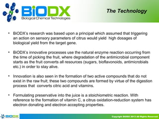 BiODX - Antimicrobial Technology Presentation | PPT