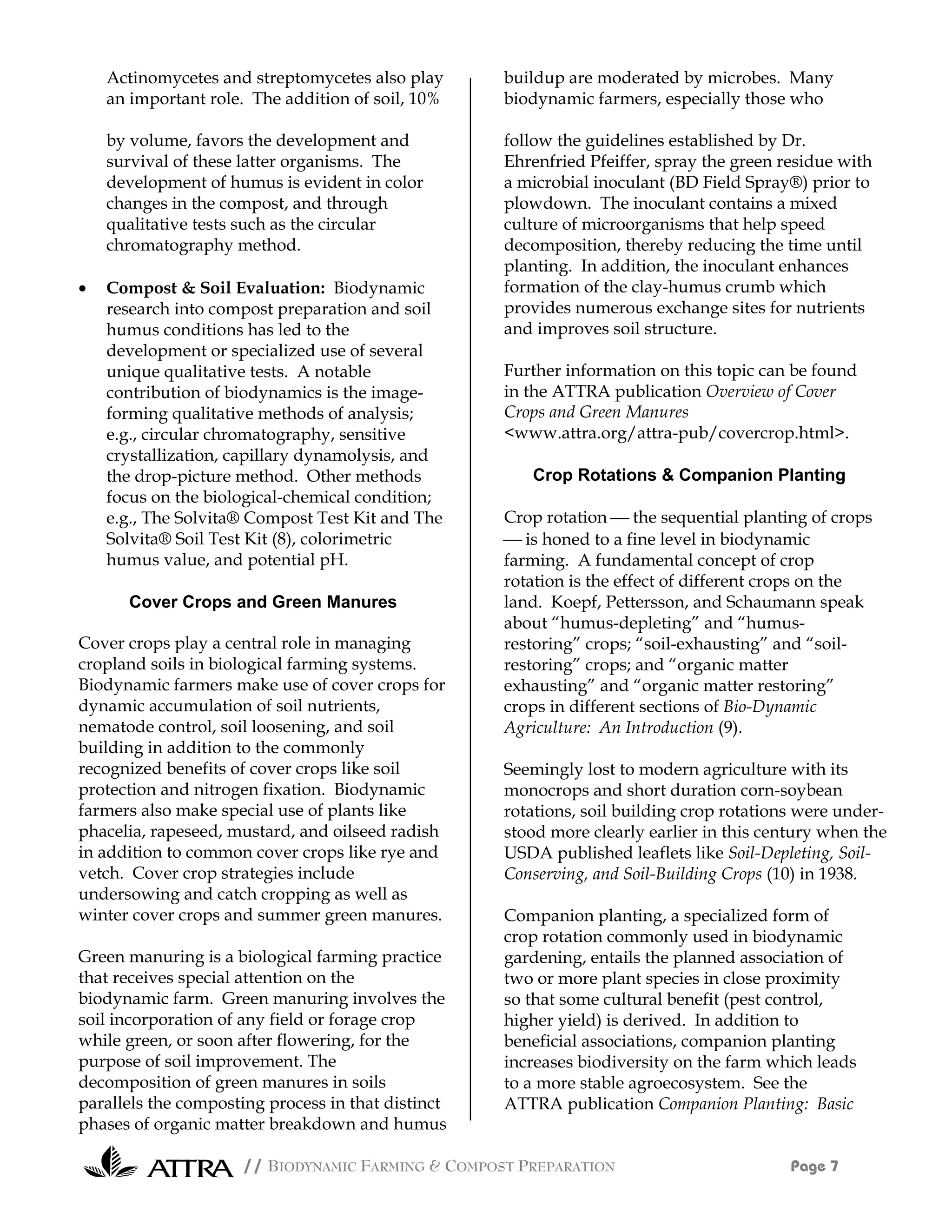 Biodynamic Farming & Compost Preparation | PDF