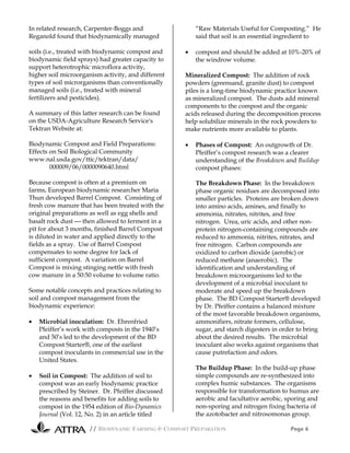 Biodynamic Farming & Compost Preparation | PDF