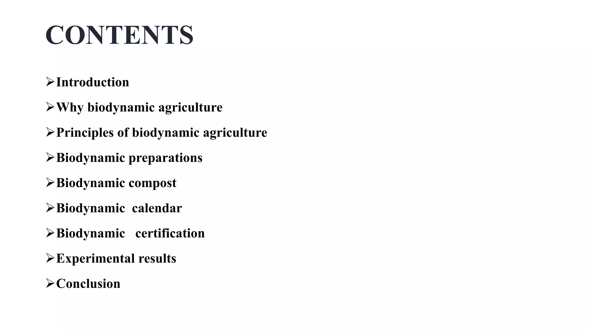 Biodynamic farming | PPTX