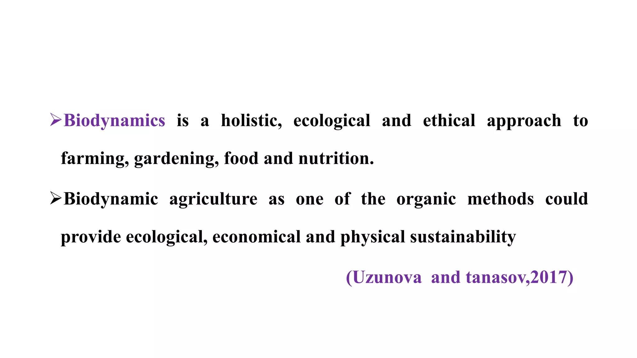 Biodynamic farming | PPTX