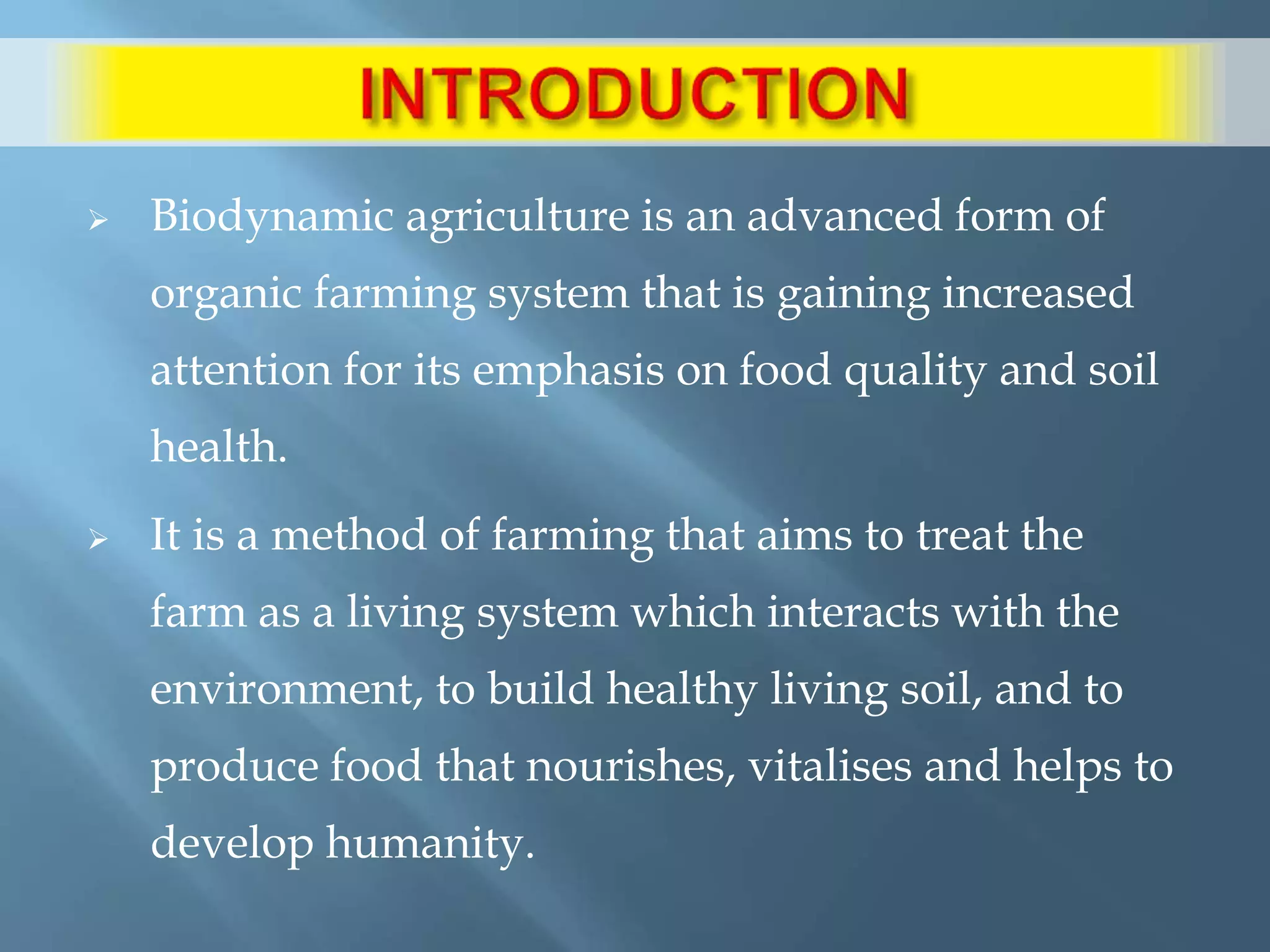 Biodynamic farming | PPT
