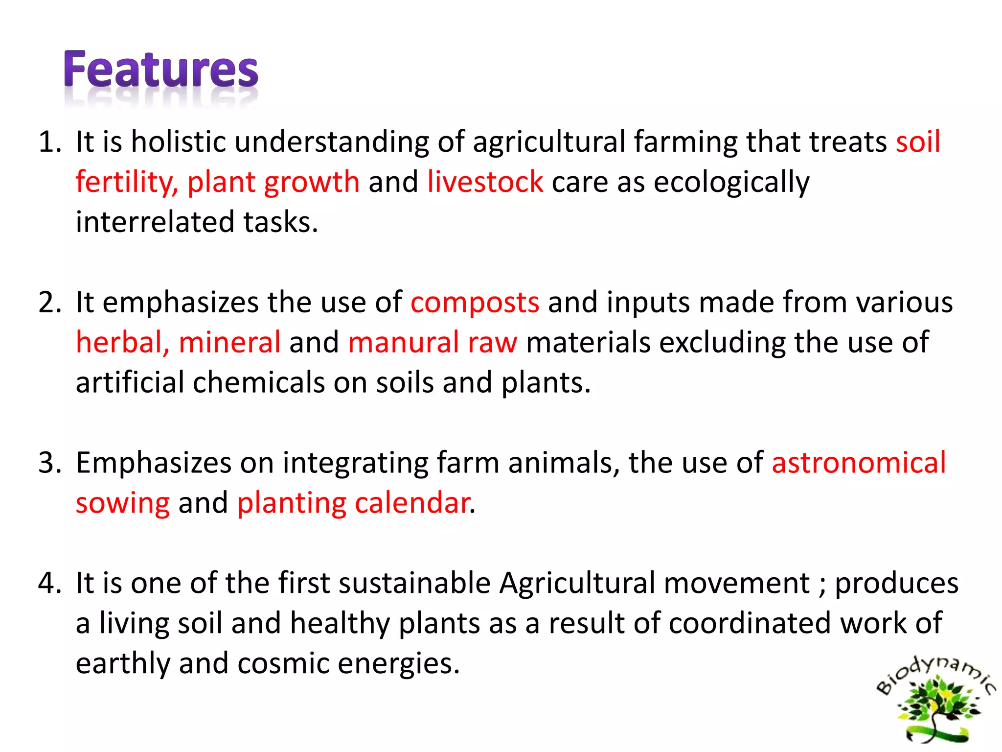 Biodynamic farming | PPTX