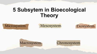 Bioecological theory of Urie Bronfenbrenner | PDF