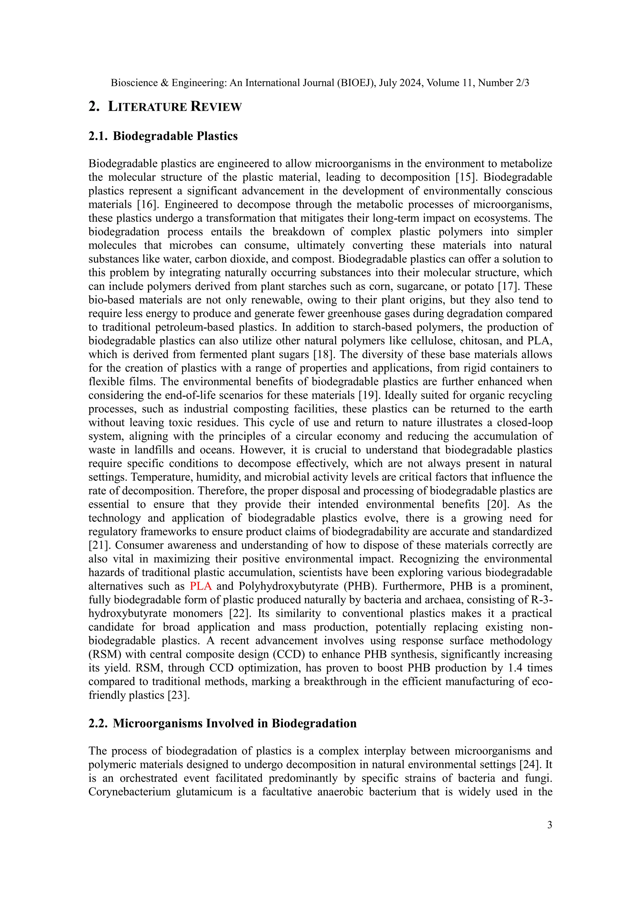 POSSIBILITIES AND LIMITATIONS OF BIODEGRADABLE PLASTICS | PDF