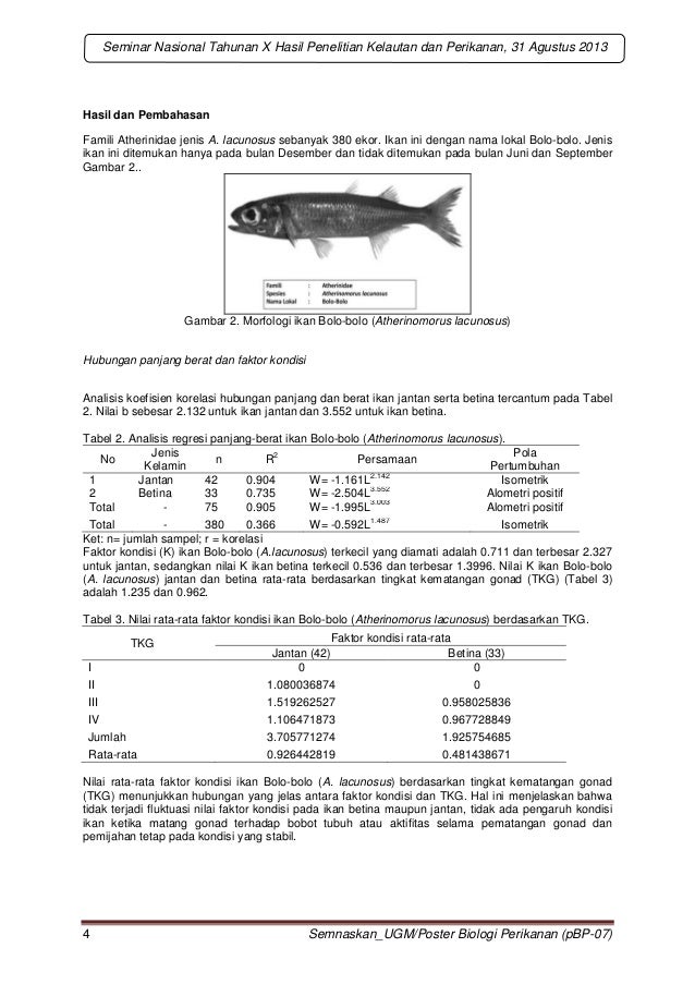 Hubungan Panjang Dan Berat Ikan Pdf
