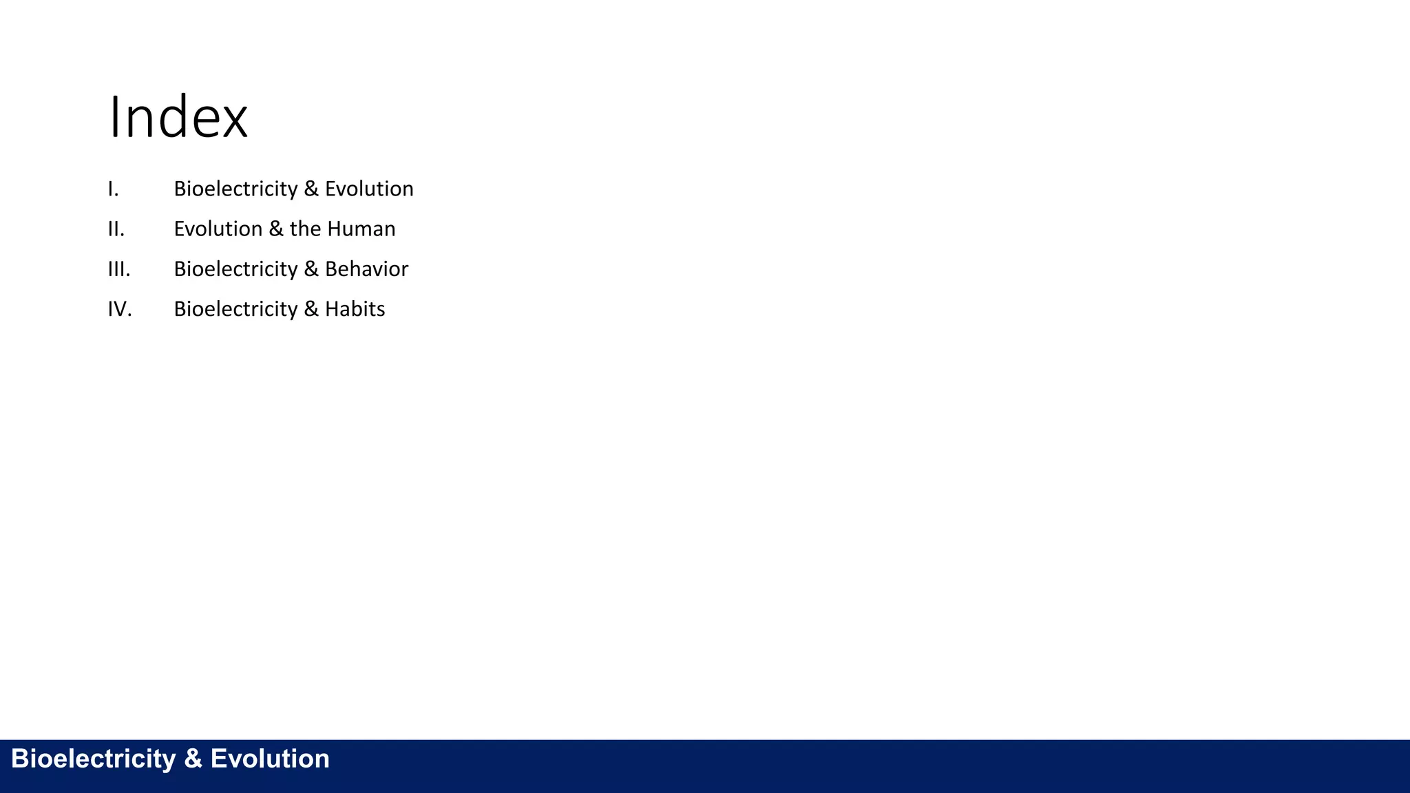 Bioelectricity & Evolution | PPT