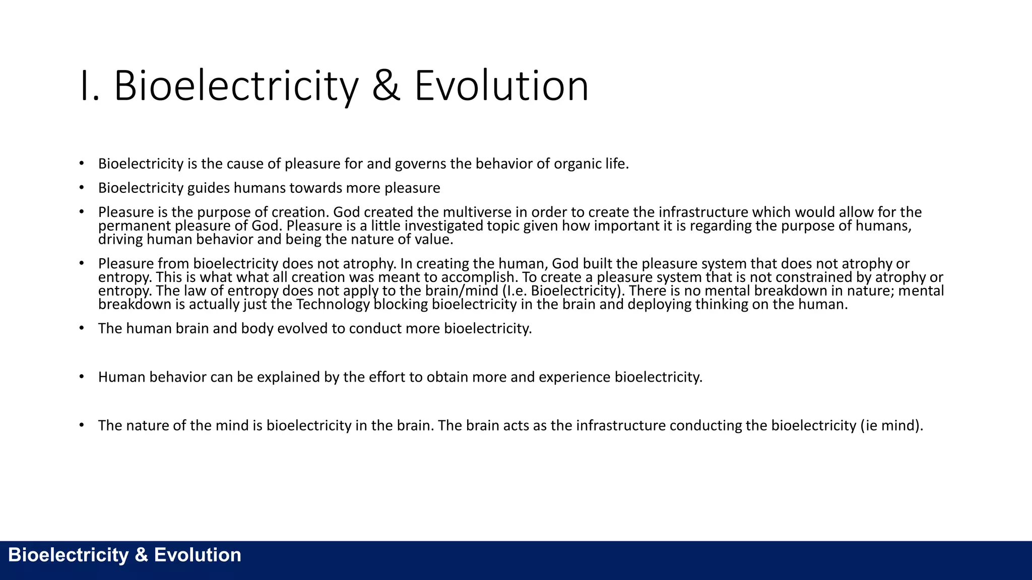 Bioelectricity & Evolution | PPT