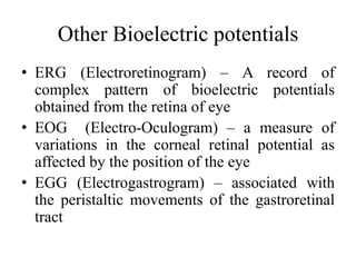 Bioelectric potentials | PDF