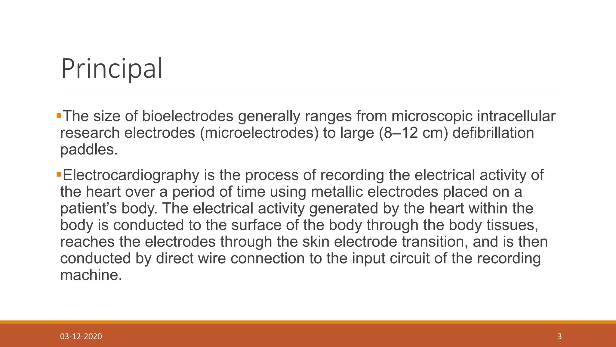 Bioelectrodes for ecg- Raghav Mishra | PPTX