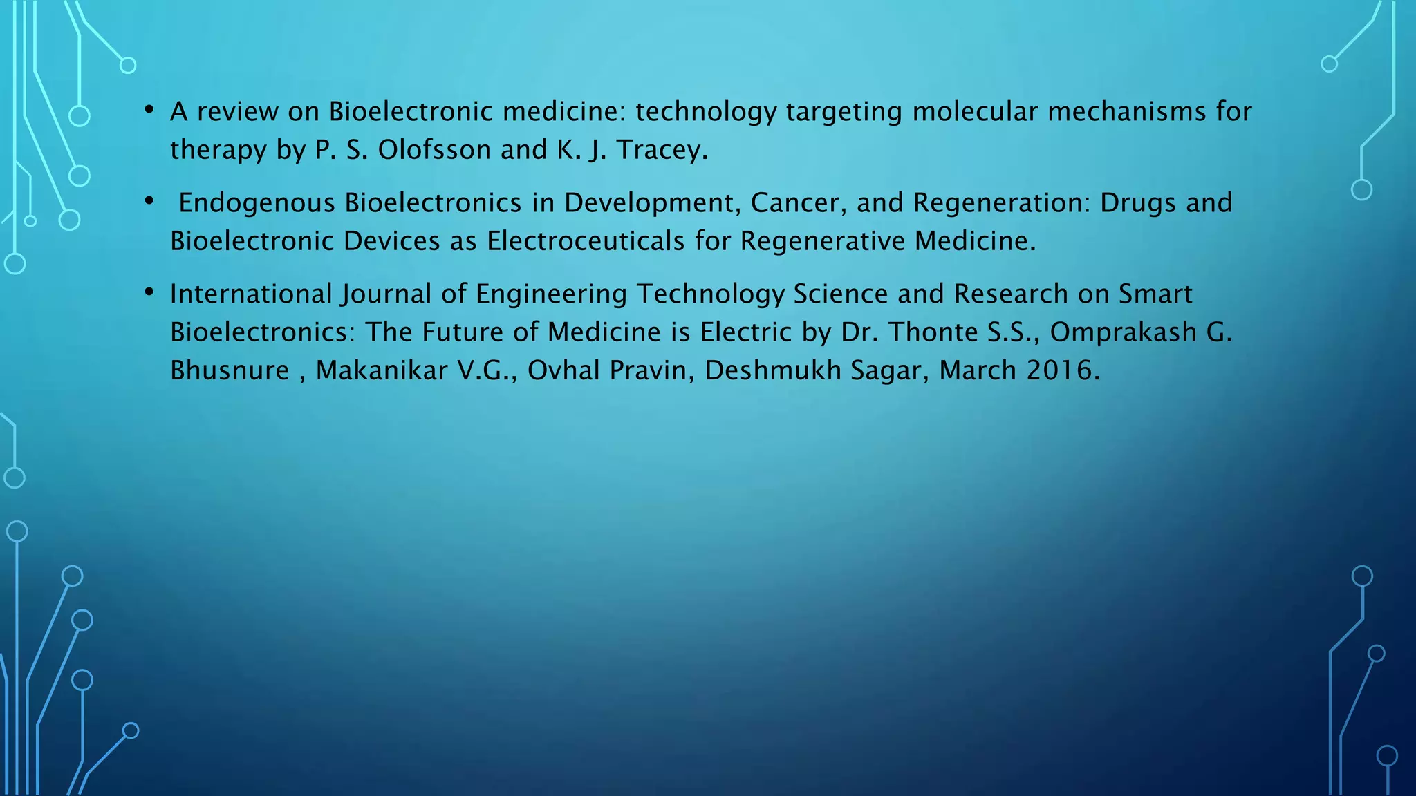 Bioelectronic medicine | PPTX