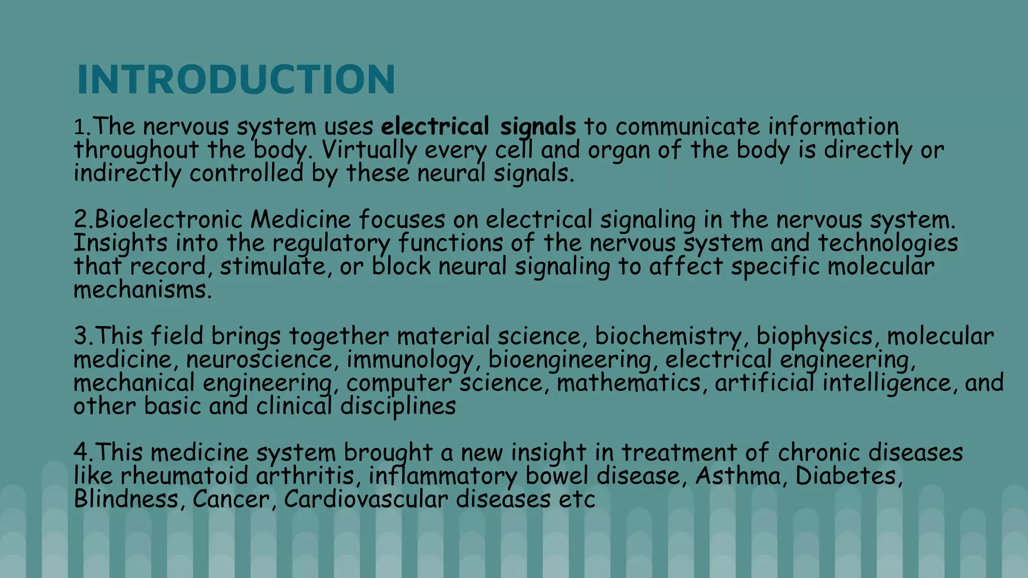 Bioelectronic medicines | PPTX