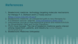 Bioelectronic medicines | PPTX