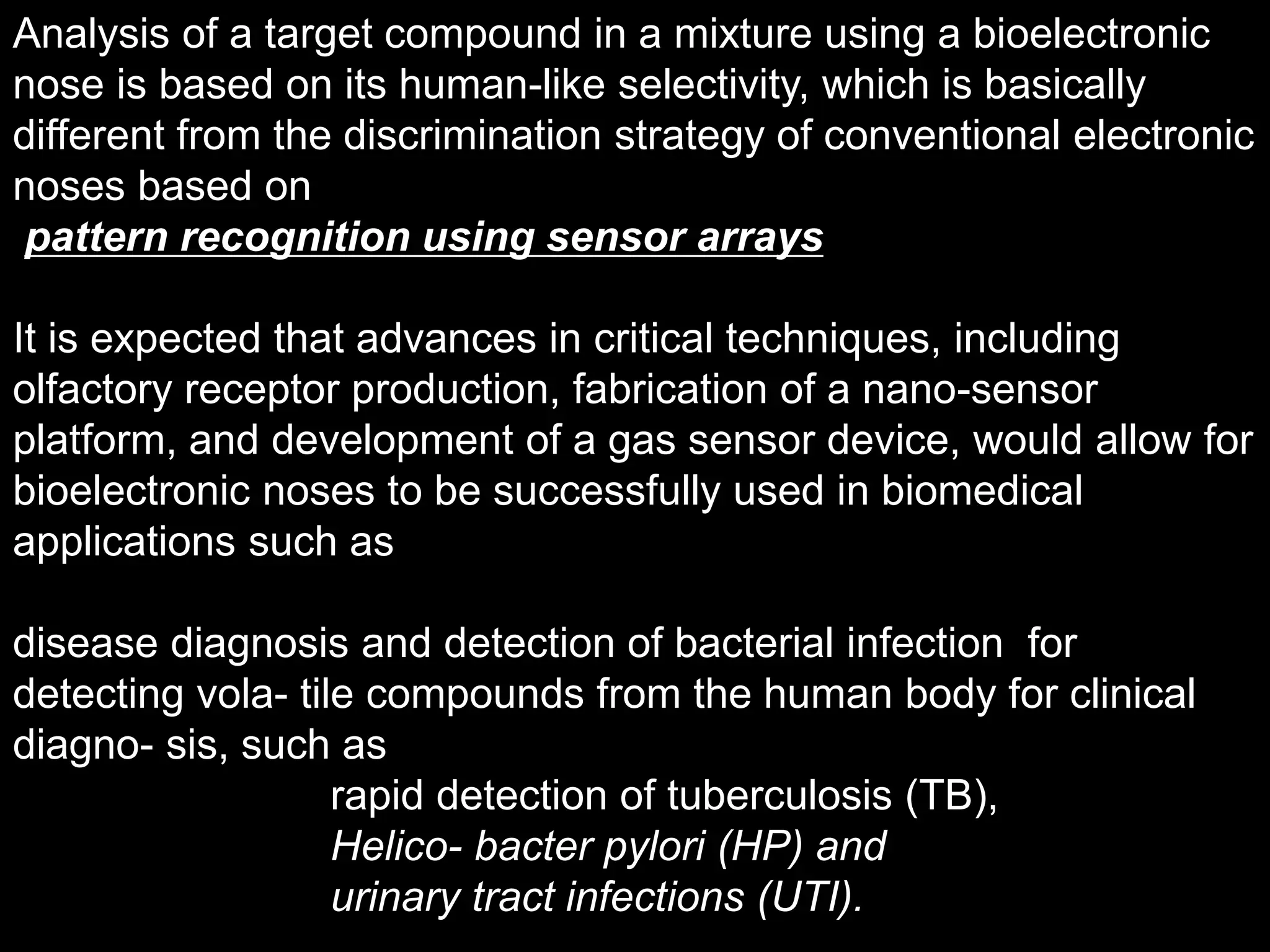 Basic concept and principles of bioelectronic nose.ppt