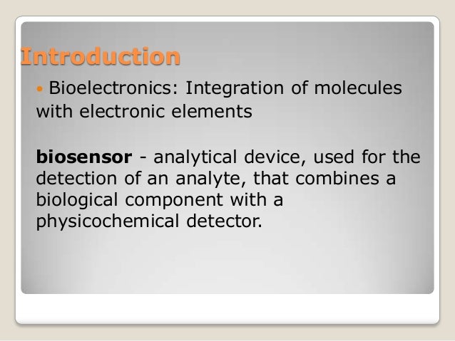 Bioelectronics and biosensors