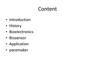 Bioelectronics devices | PPTX