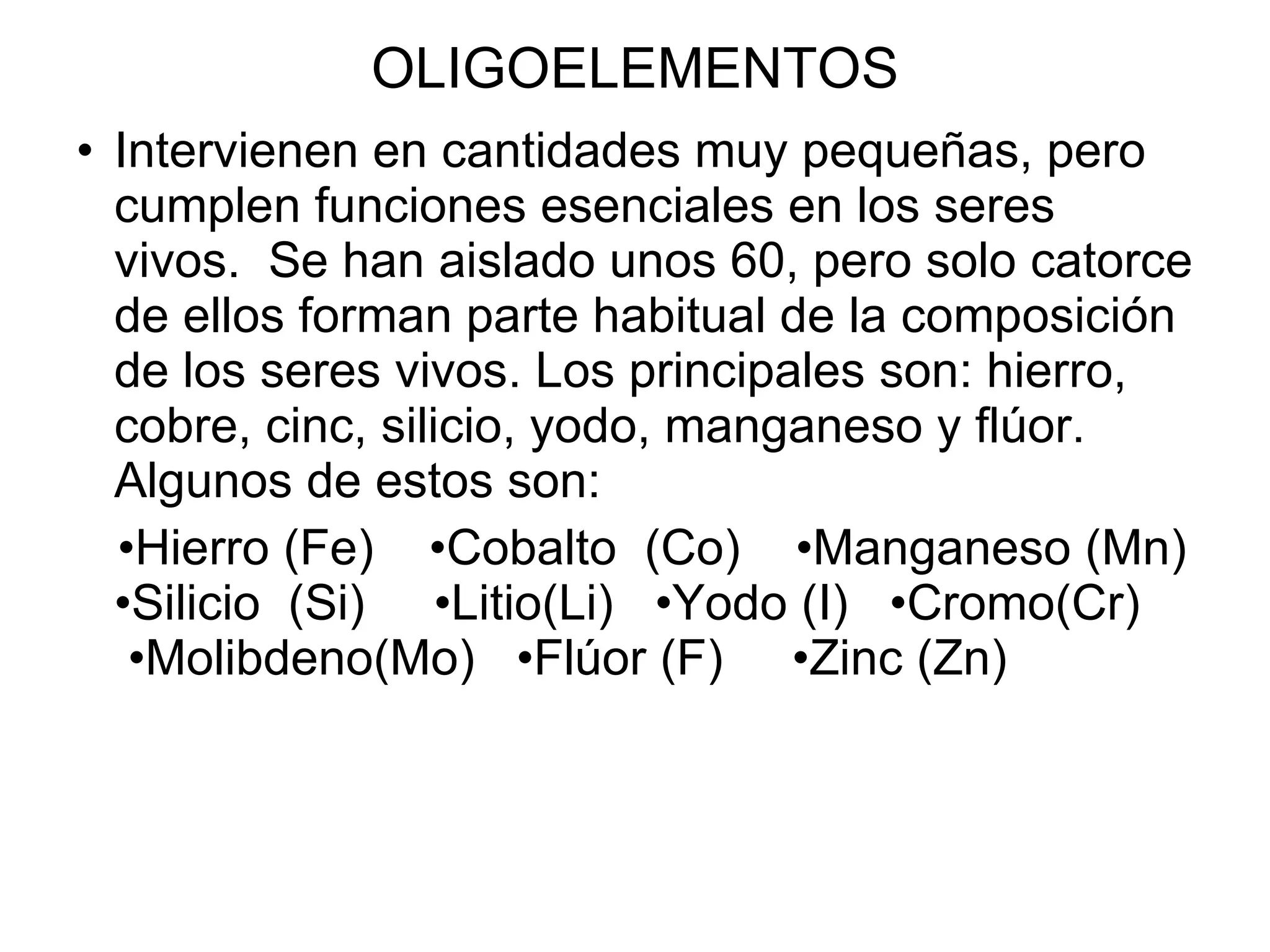 Bioelementos | PPT