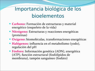 Bioelementos | PPT