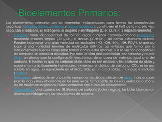 Bioelementos o elementos biogenesicos | PPTX