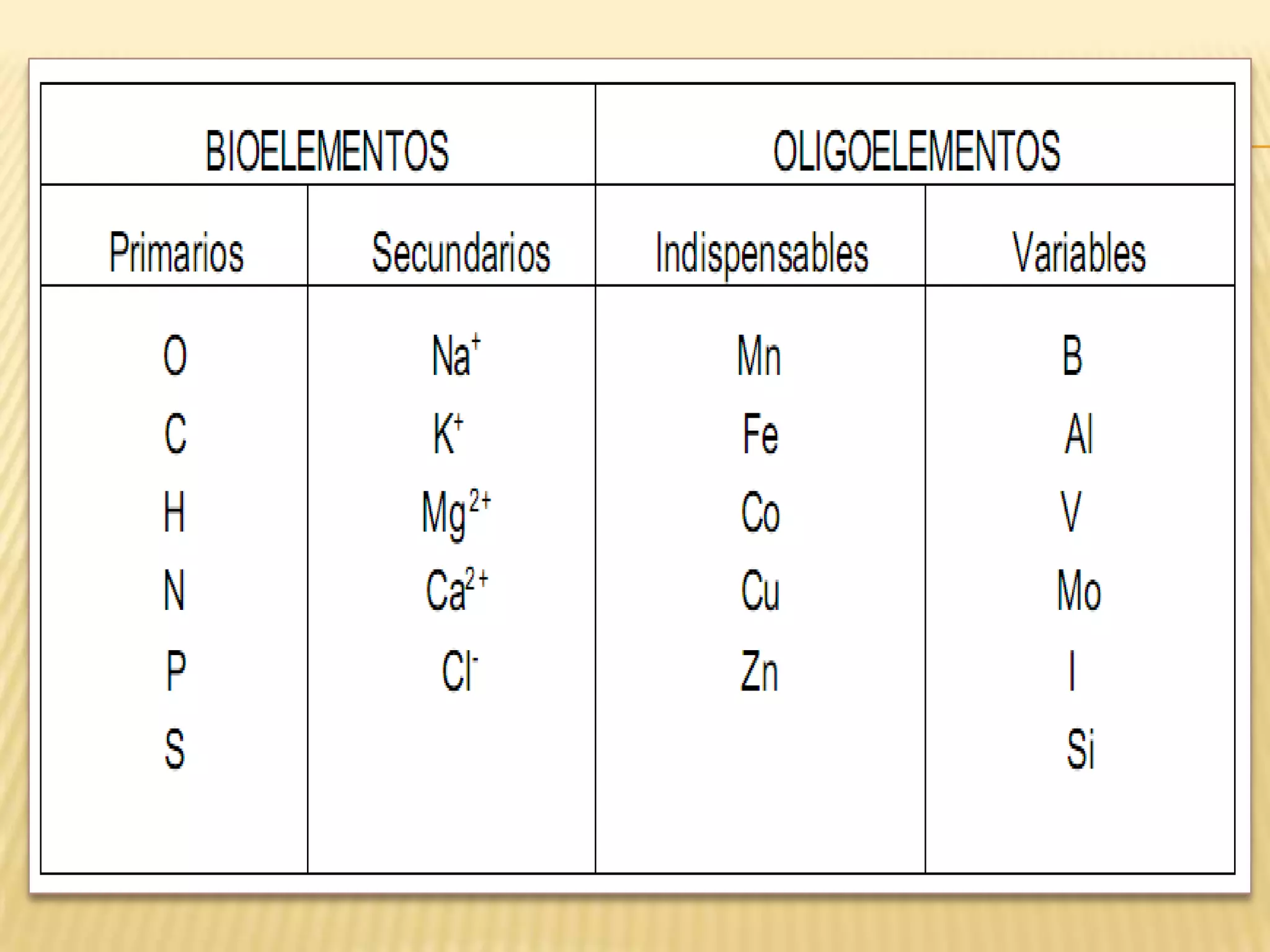 Bioelementos Y BiomoléCulas | PPT
