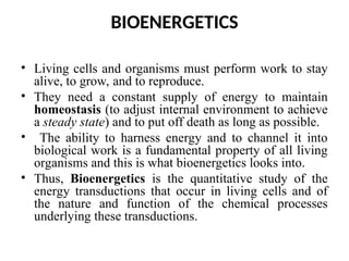 lecture slides on the topic Bioenergetics 1.ppt