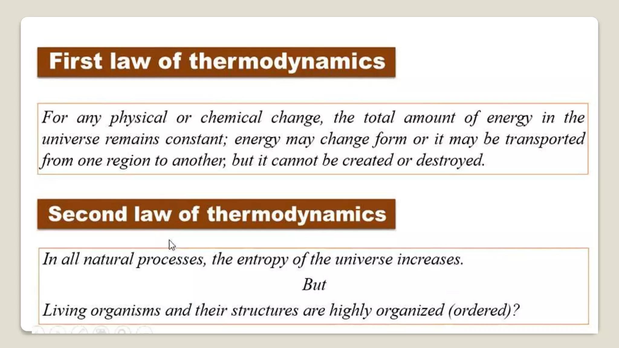 Ch 13 biochemistry-Bioenergetics and Thermodynamics (Enthalpy, Entropy ...