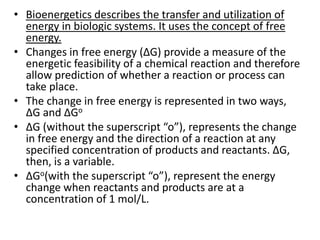 Bioenergetics and electron transport | PPTX
