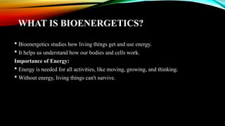 Bioenergetics & Biomagnatism complete lecture in relation to biological ...