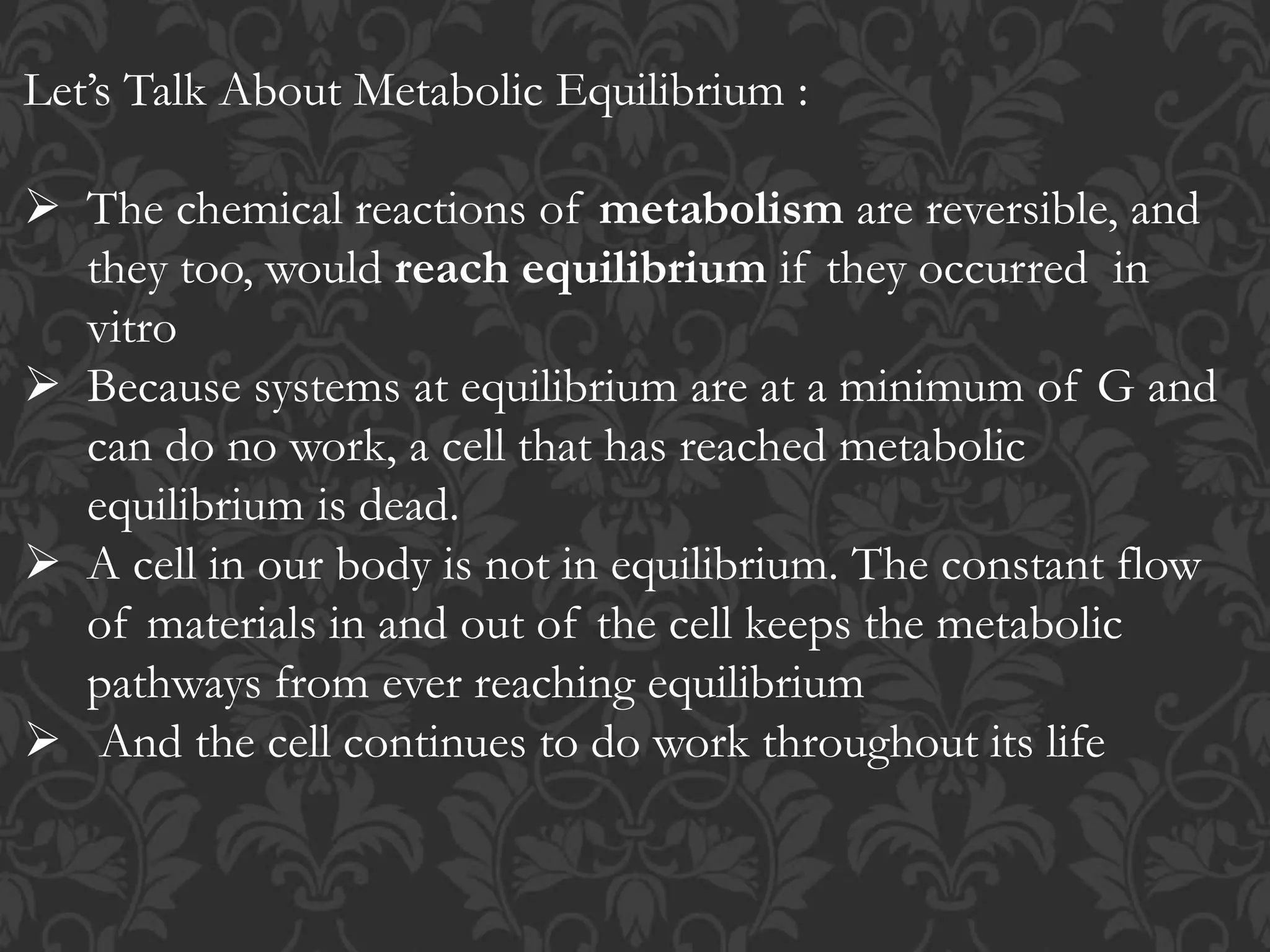 Bio energetics of metabolism | PPTX