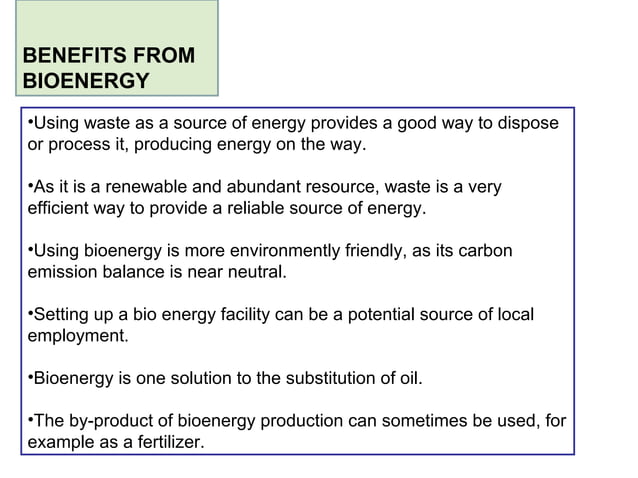 Bioenergy | PPT