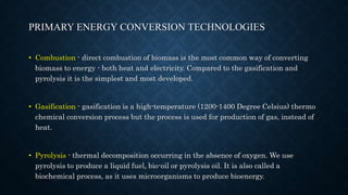 Bioenergy and biogas | PPTX