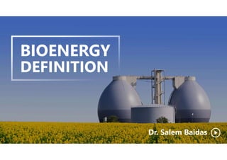 Bioenergy Definition | PDF