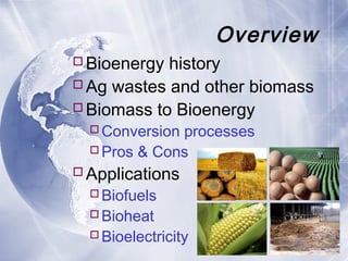 Bioenergy from ag_waste | PPT