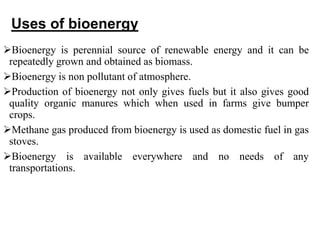 Bio energy uses in pakistan | PPTX