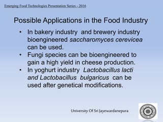 Bioengineered microbes | PPTX
