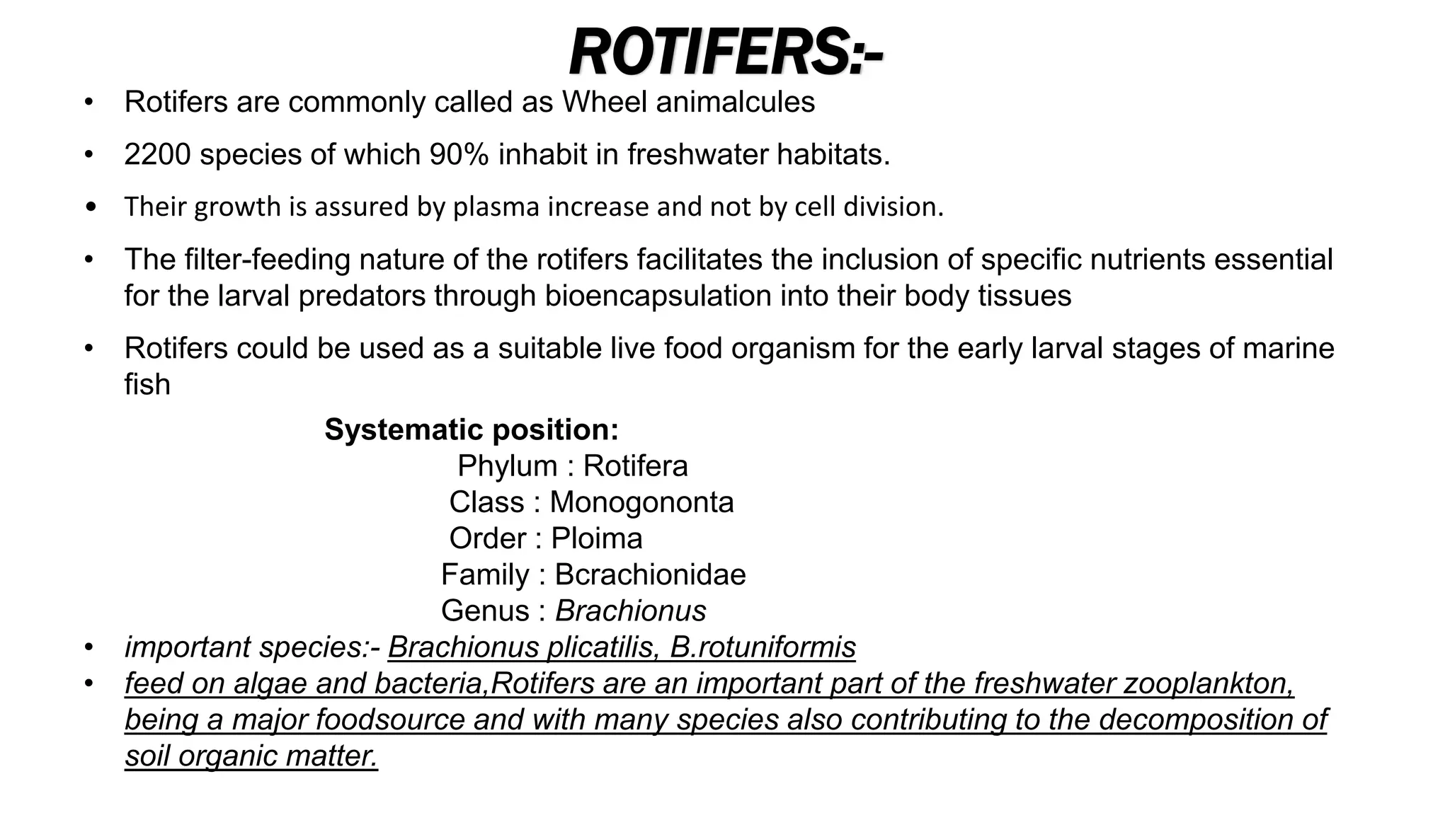 Bioenrichment in rotifers4 | PPTX