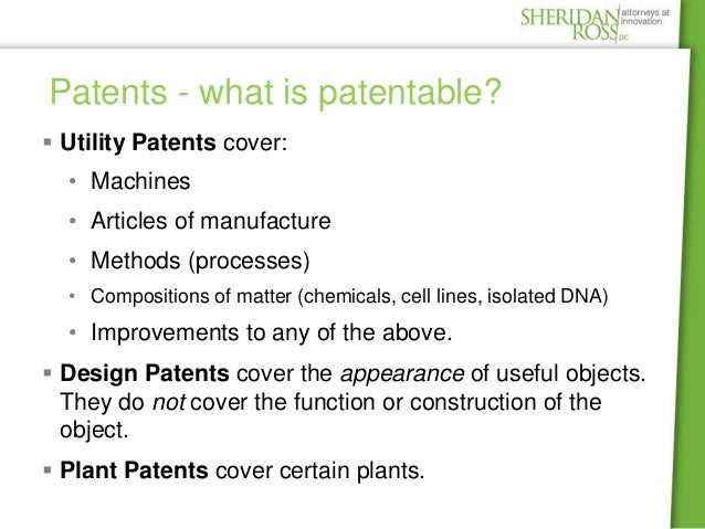 Basics of Life Science Patent Law