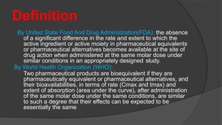 Bioequivalance and drug product assesment seminar 2020 | PPTX