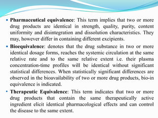 Bioequivalence 112070804009 | PPTX