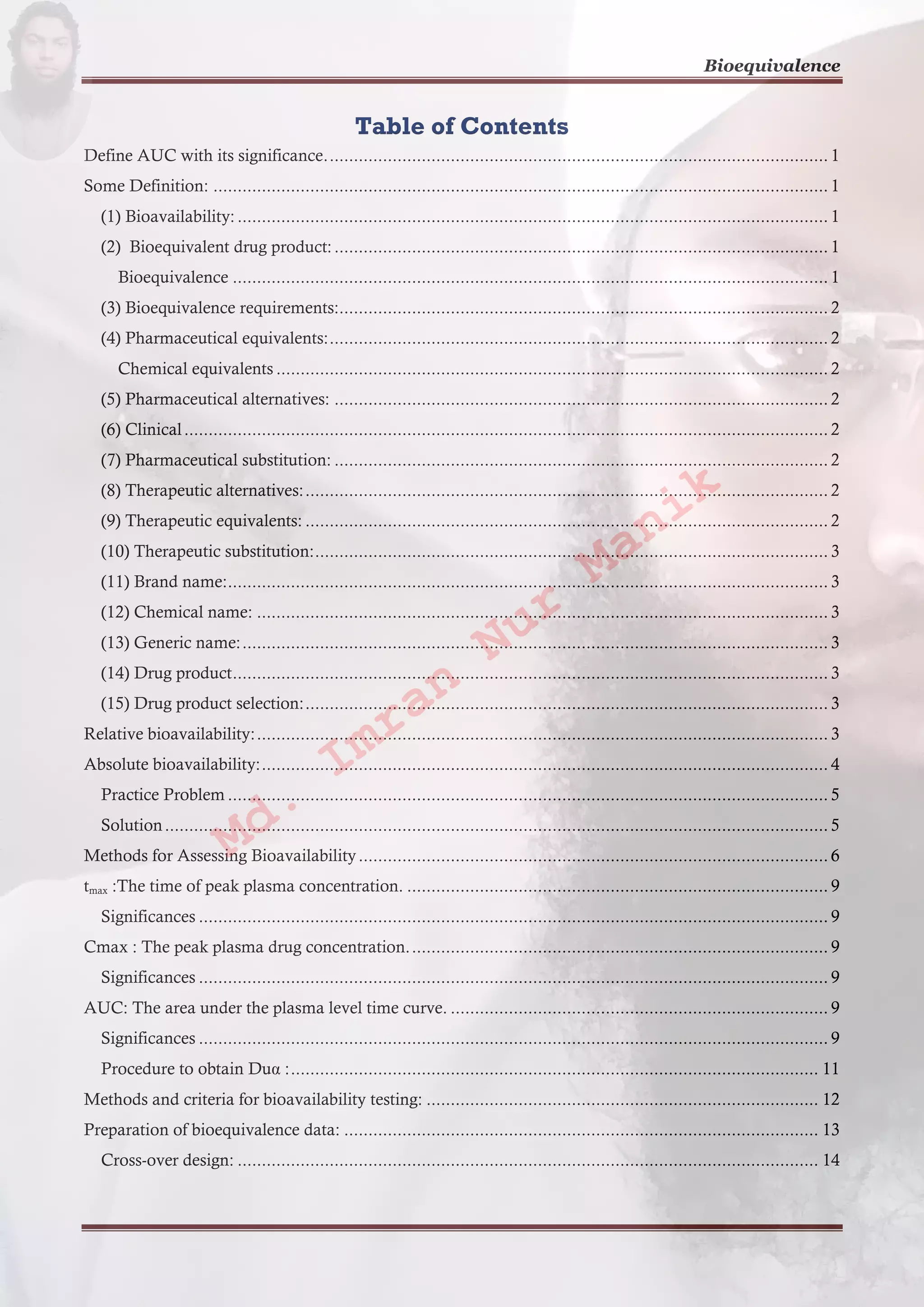 Bioequivalence MANIK | PDF