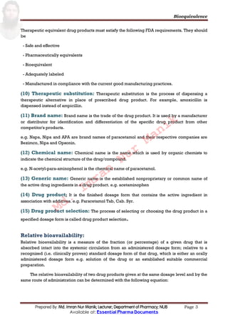 Bioequivalence MANIK | PDF