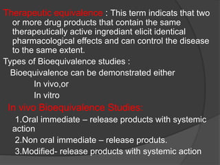 Bioequivalence protocol 46 | PPTX