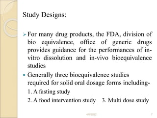 Bioequivalence protocol power point presentation | PPT